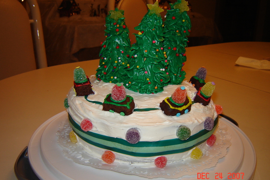 2007 Christmas Train Cake - CakeCentral.com