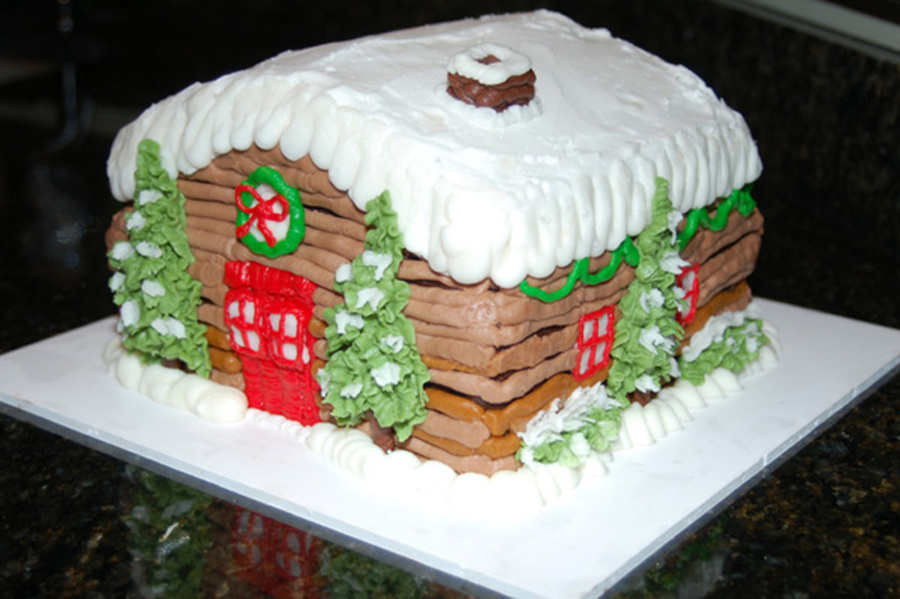 Celebration Luncheon Cabin Center - CakeCentral.com