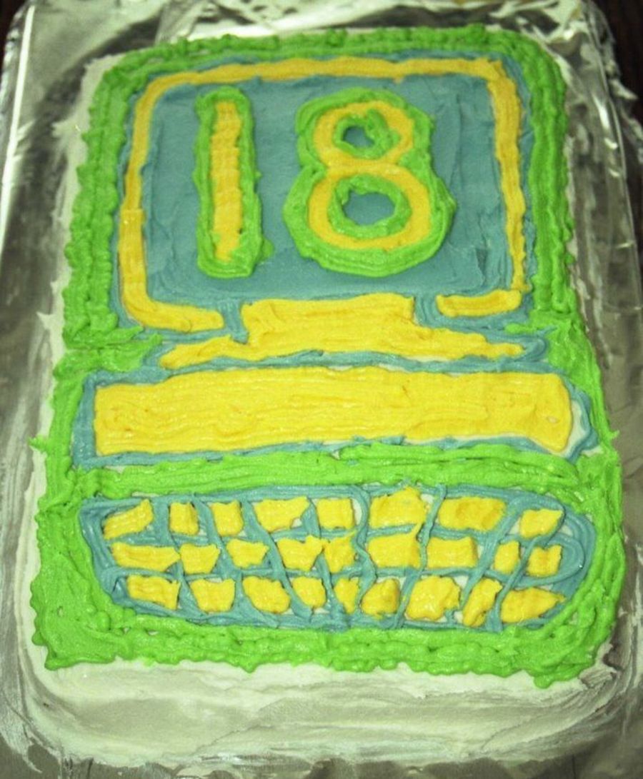 Computer Birthday Cake - CakeCentral.com