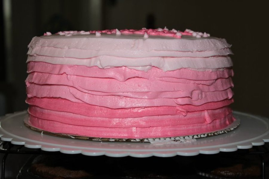 Birthday Ruffle Cake - CakeCentral.com