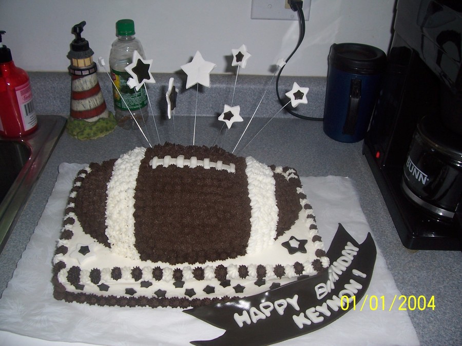 Buttercream Football - CakeCentral.com