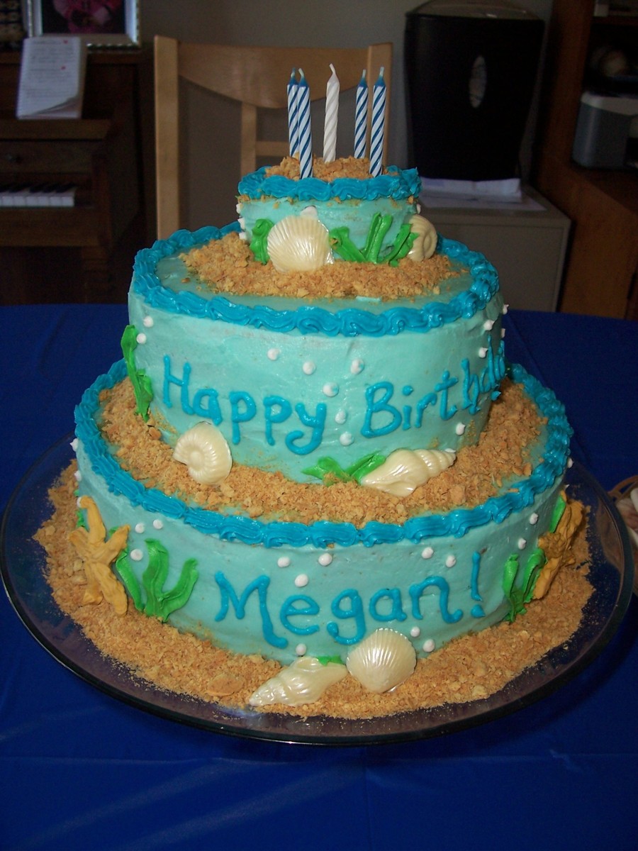 Ocean Birthday Cake - CakeCentral.com