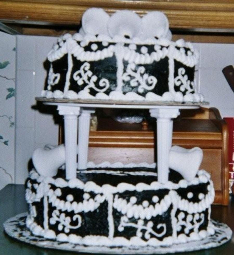 Goth Wedding Cake - CakeCentral.com