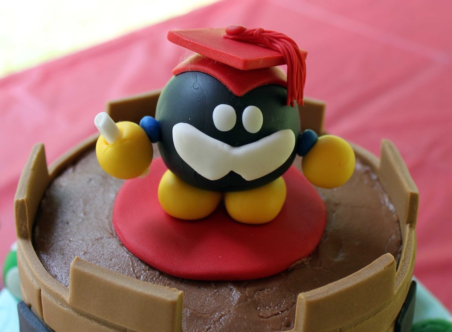 Mario Bros Graduation Cake - CakeCentral.com