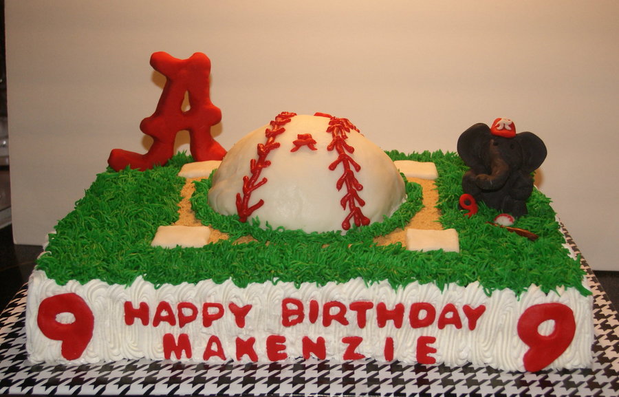 Alabama Softball Birthday Cake - CakeCentral.com