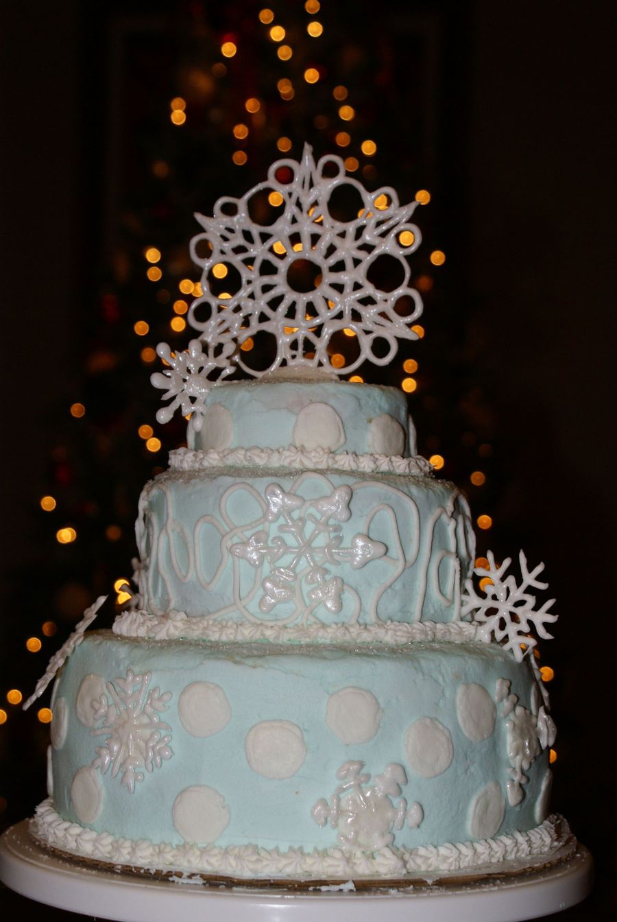 Snowflake Cake - CakeCentral.com