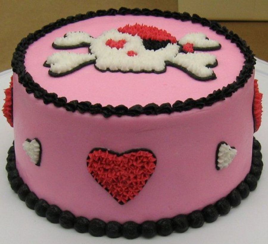 Pink Skull - CakeCentral.com