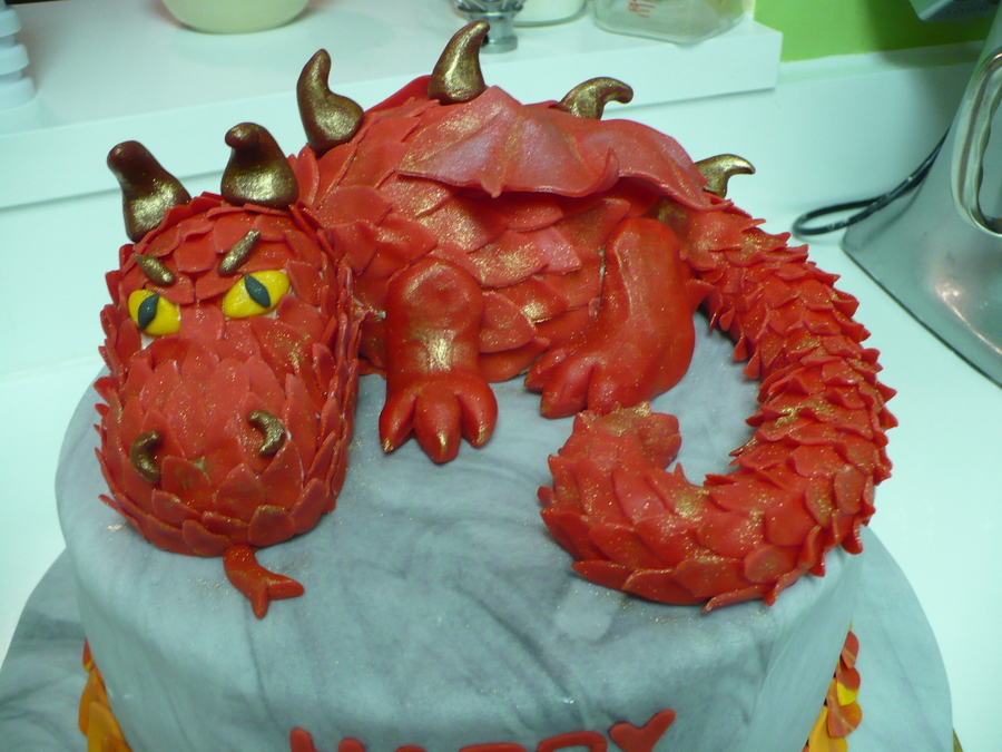 Dragon Cake - CakeCentral.com