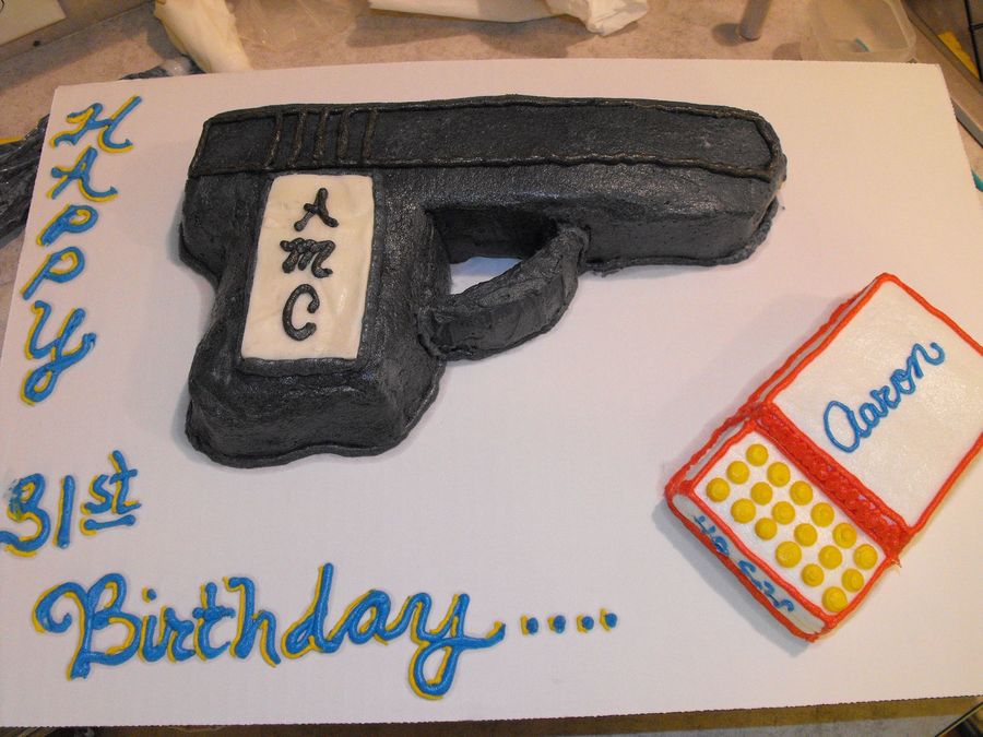 Handgun Cake - CakeCentral.com