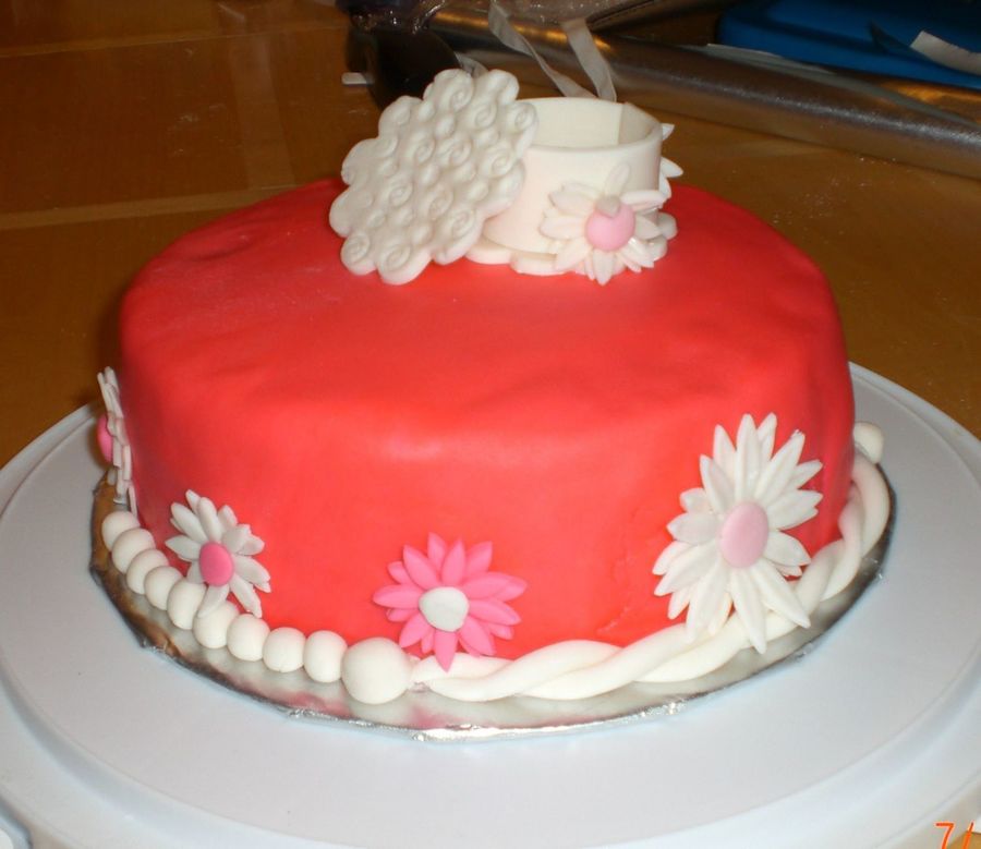 Final Fondant Cake For Class - CakeCentral.com