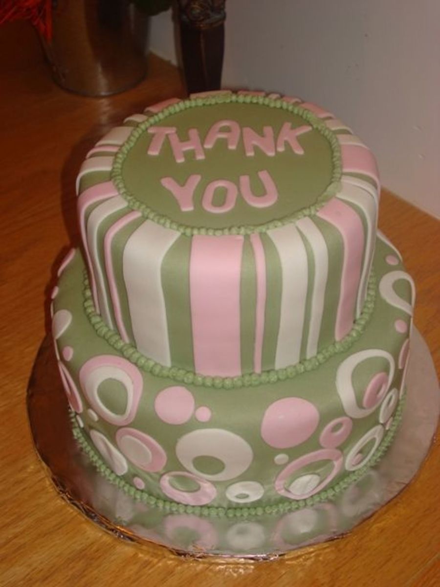 Polka Dots And Stripes - CakeCentral.com