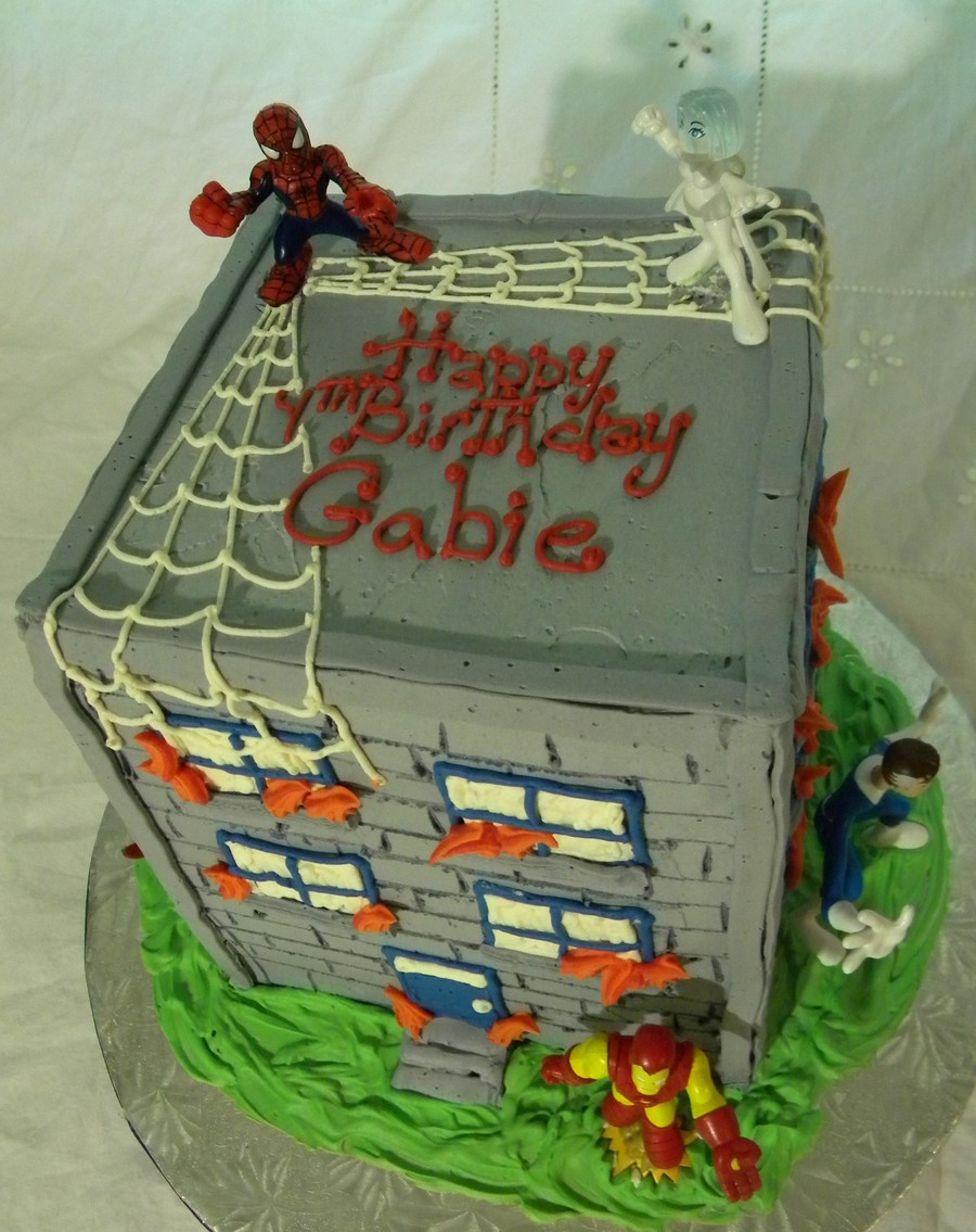 Spiderman Building - CakeCentral.com