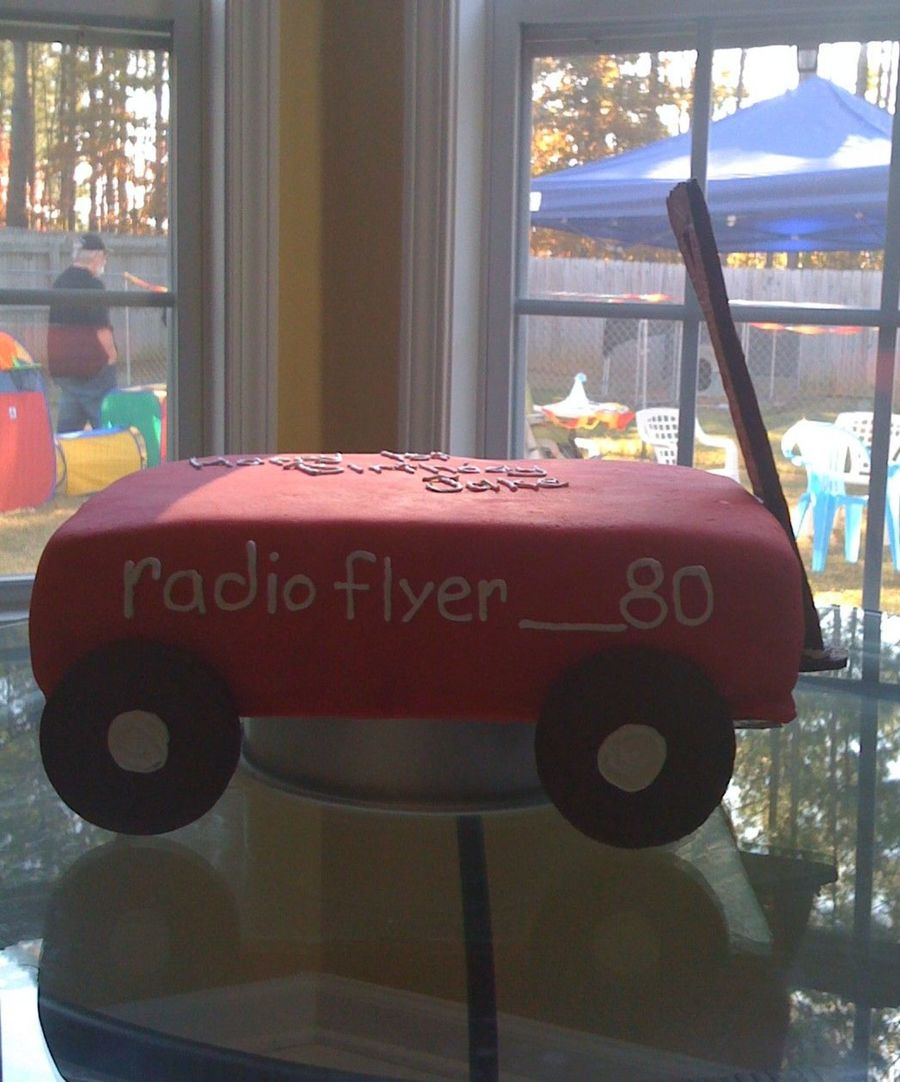Radio Flyer Birthday Cake - CakeCentral.com