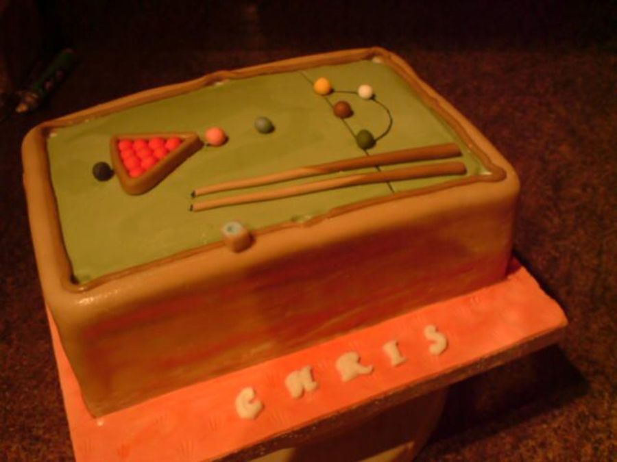 Snooker Table - CakeCentral.com
