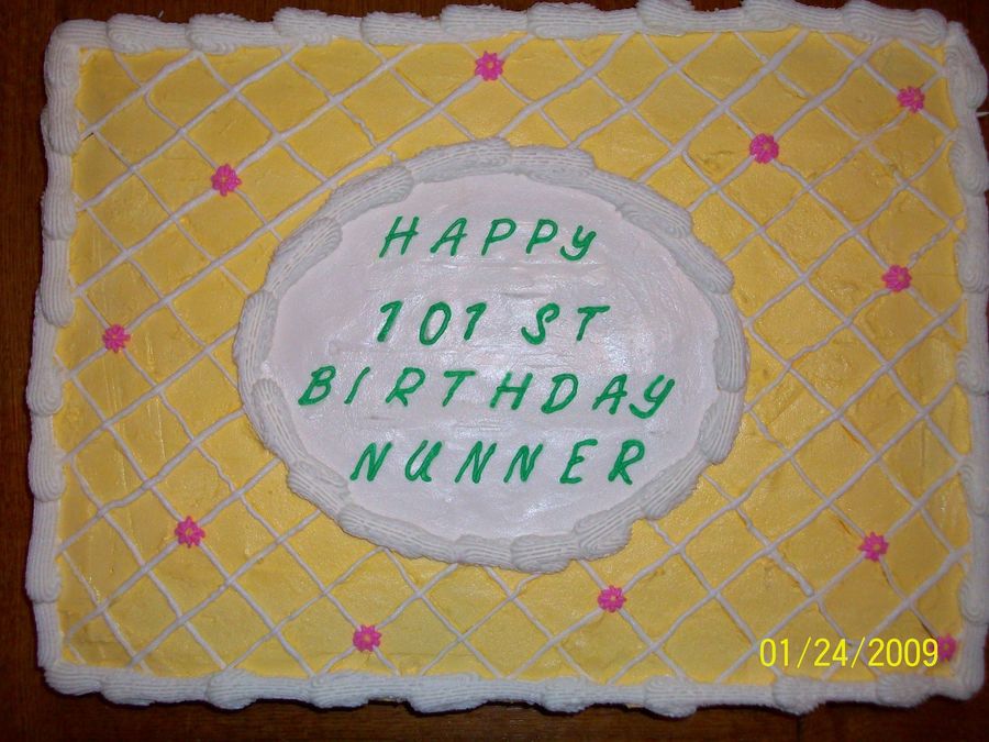 101St Birthday Cake - CakeCentral.com