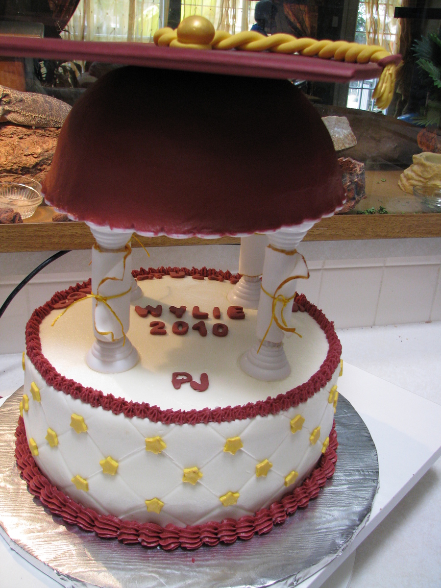 Tiered Graduation Cake - CakeCentral.com