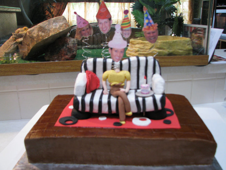 Sofa Birthday Cake - CakeCentral.com
