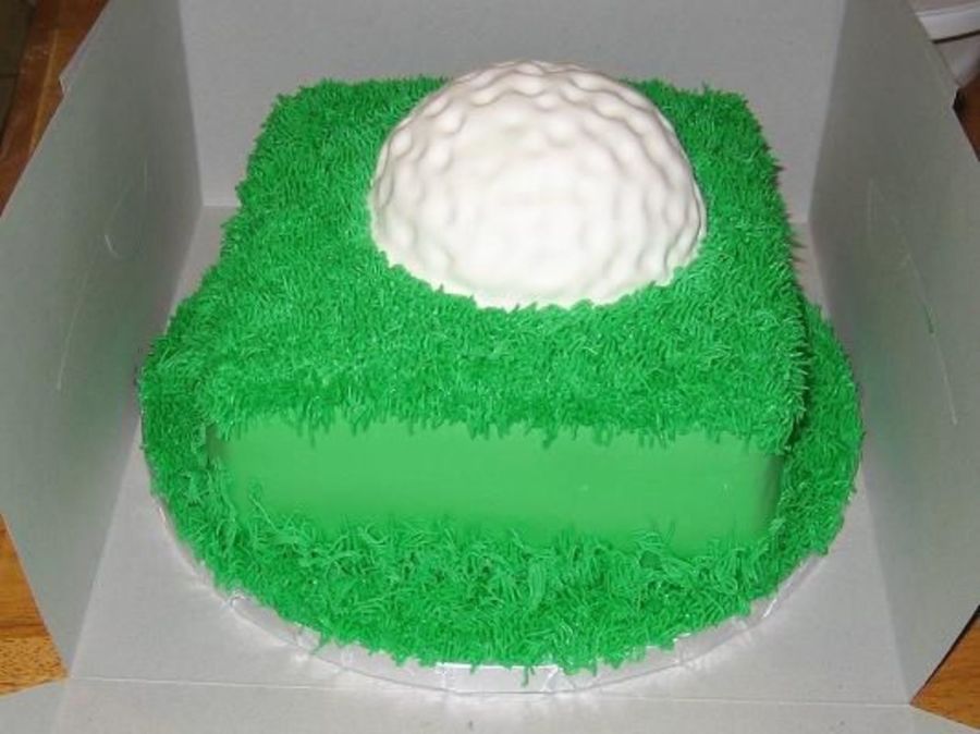Square Golf Ball Cake - CakeCentral.com