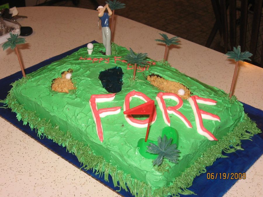 A Fareway To Celebrate Golf Course Cake - CakeCentral.com