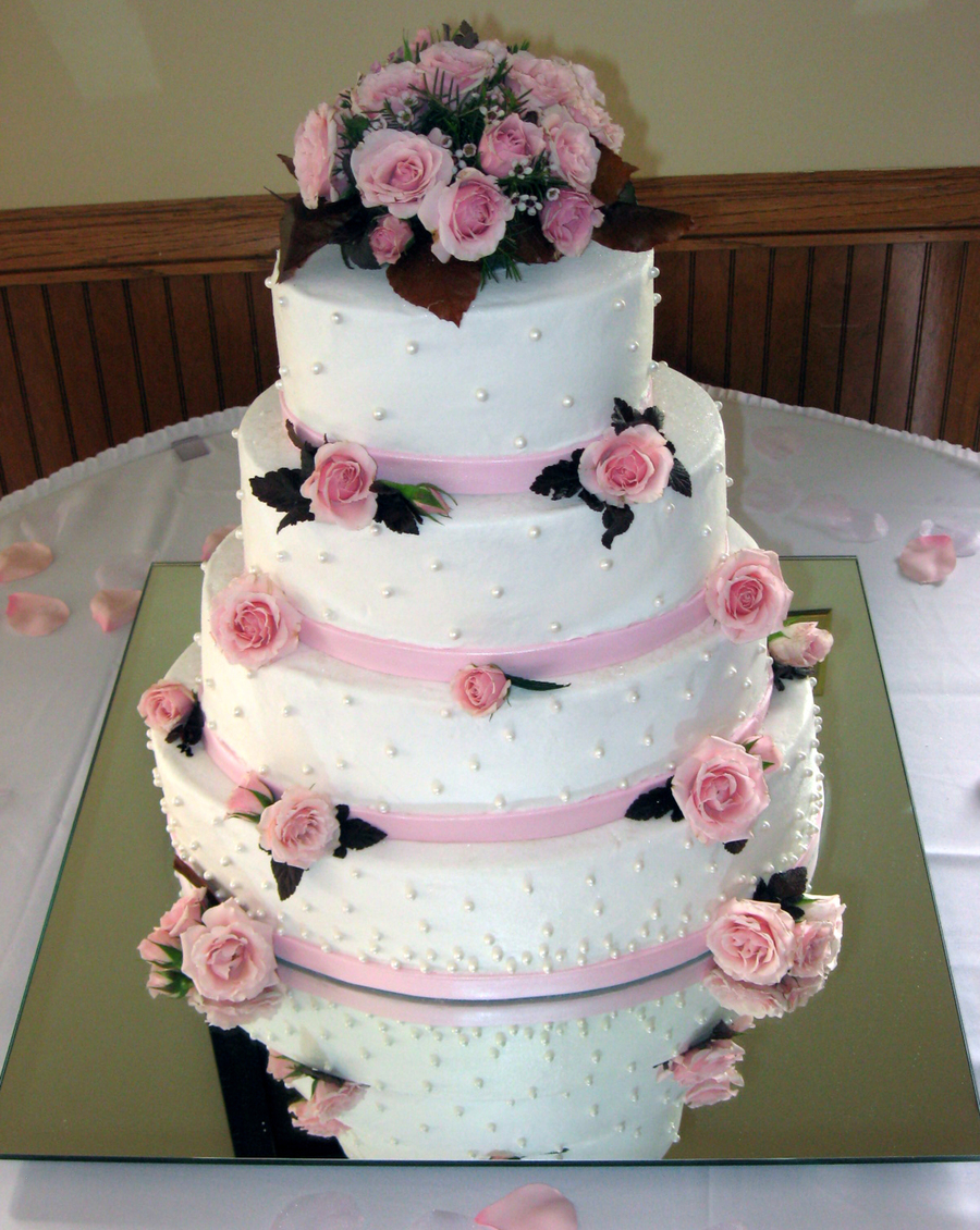 Oval Wedding Cake - CakeCentral.com