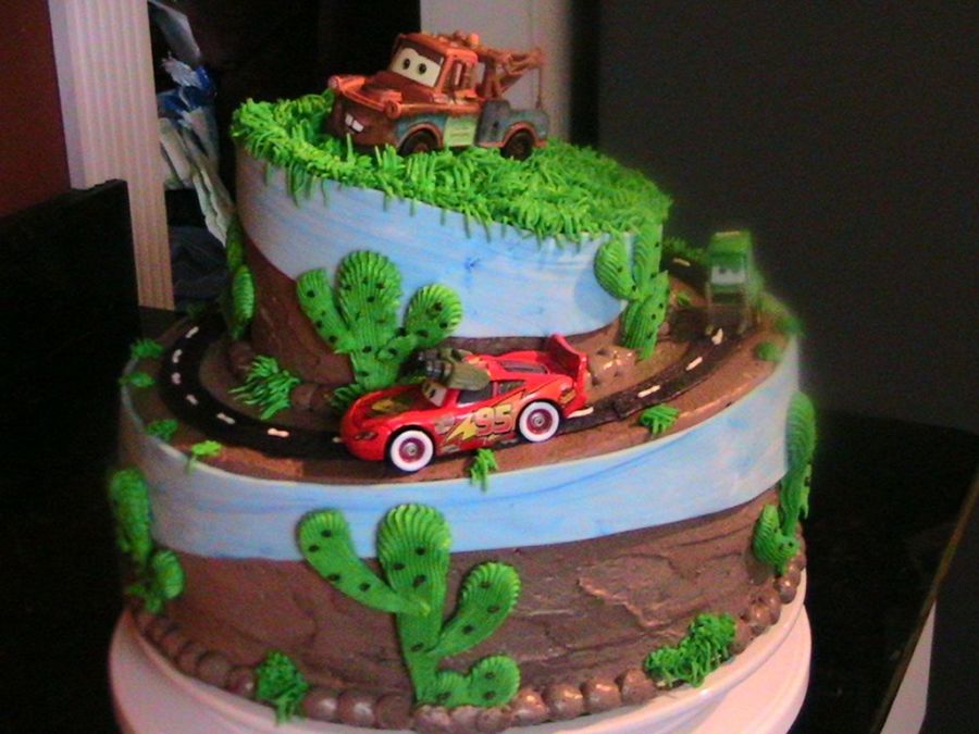 Cars Crusin Route 66 Desert - CakeCentral.com