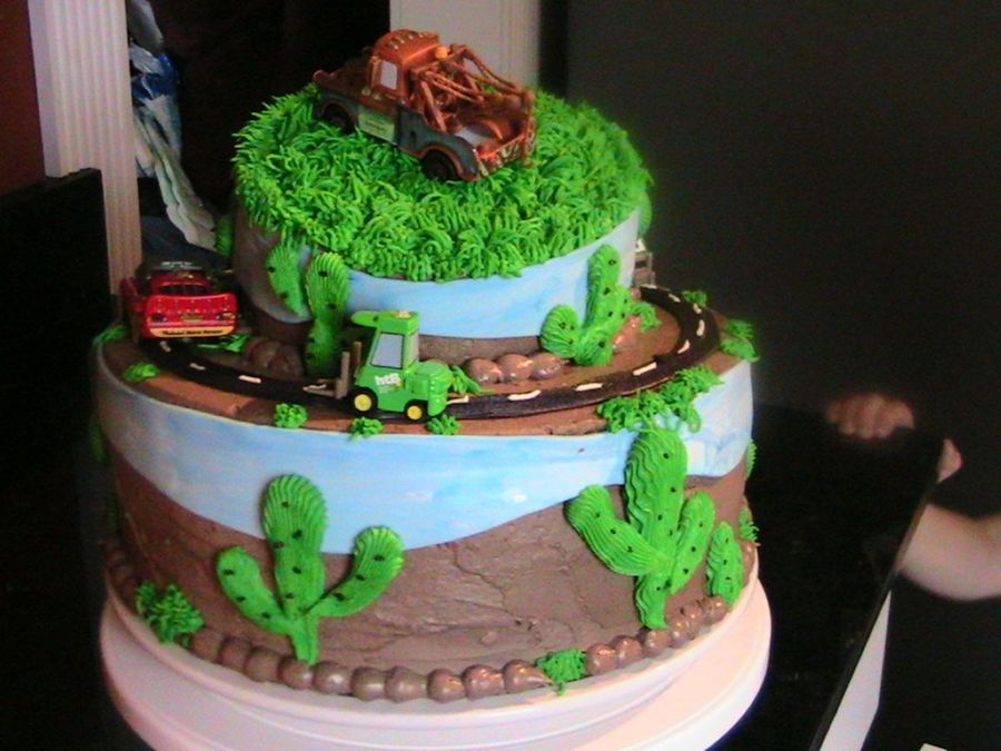 Cars Crusin Route 66 Desert - CakeCentral.com