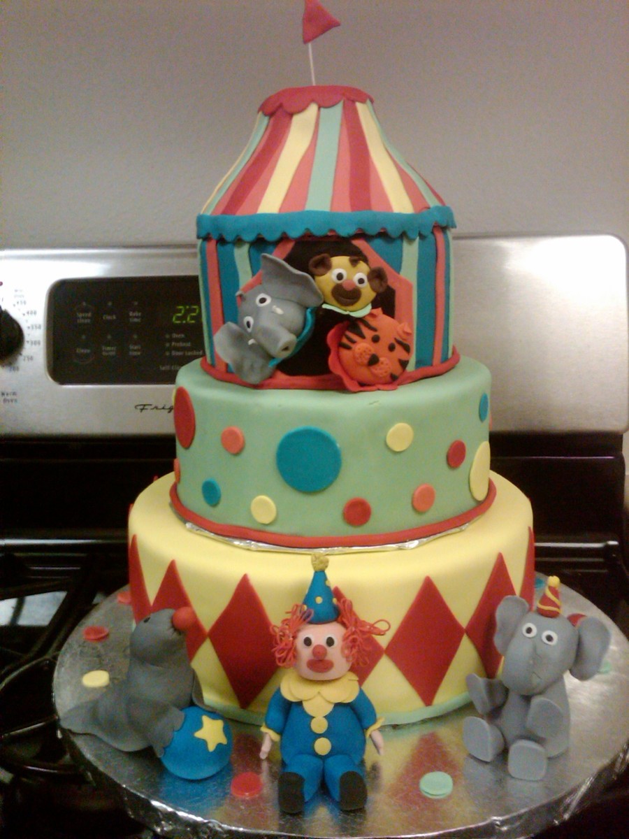 Circus Themed Cake - CakeCentral.com