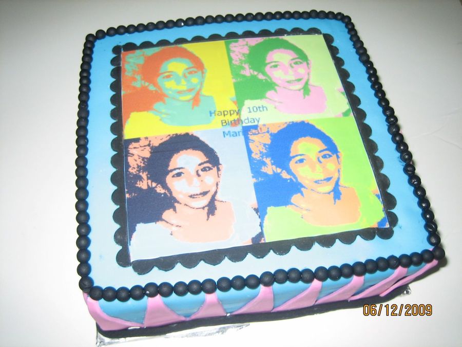 Retro Birthday Cake - CakeCentral.com