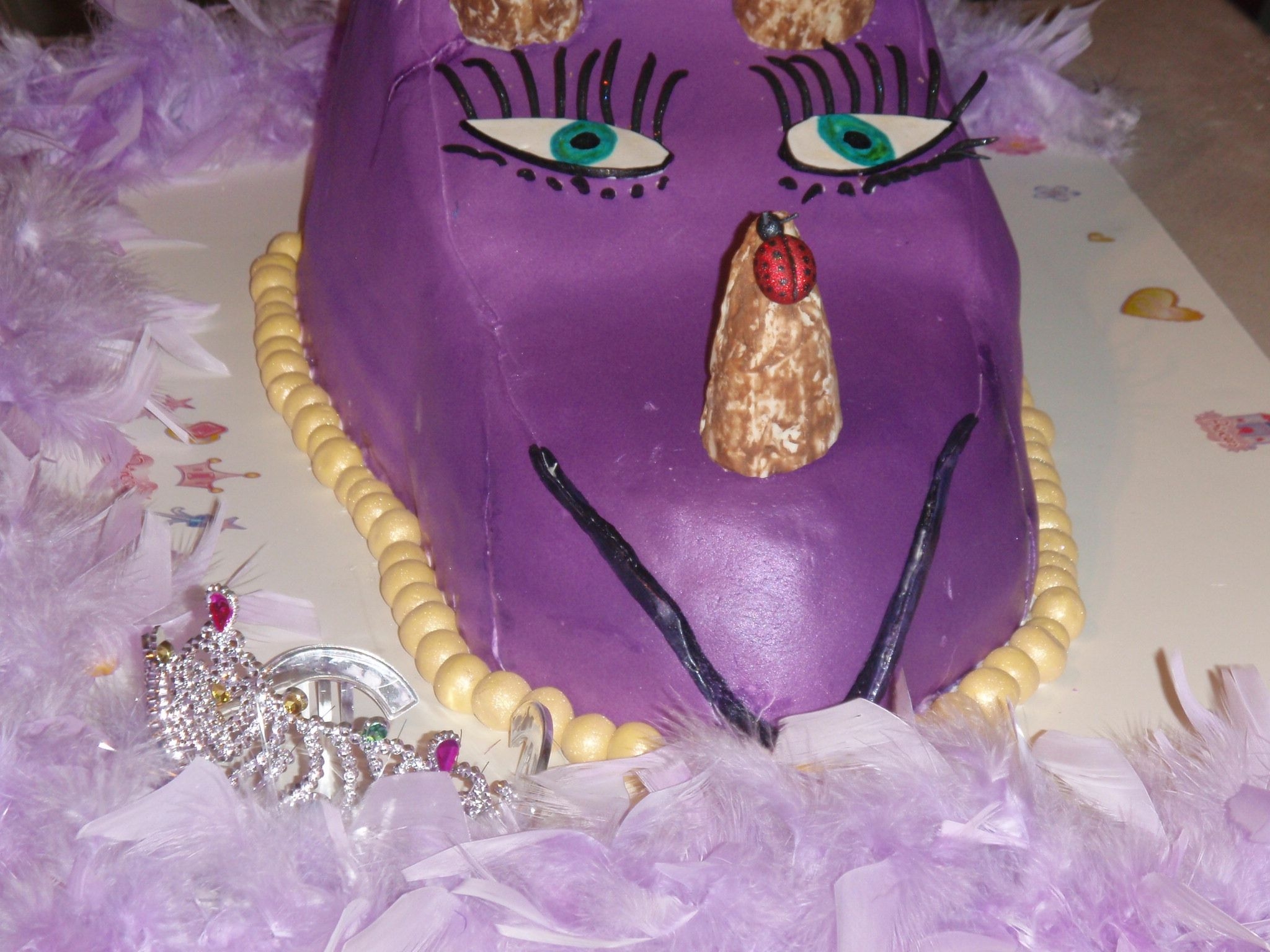 Triceritops Dinosaur Princess Cake - CakeCentral.com