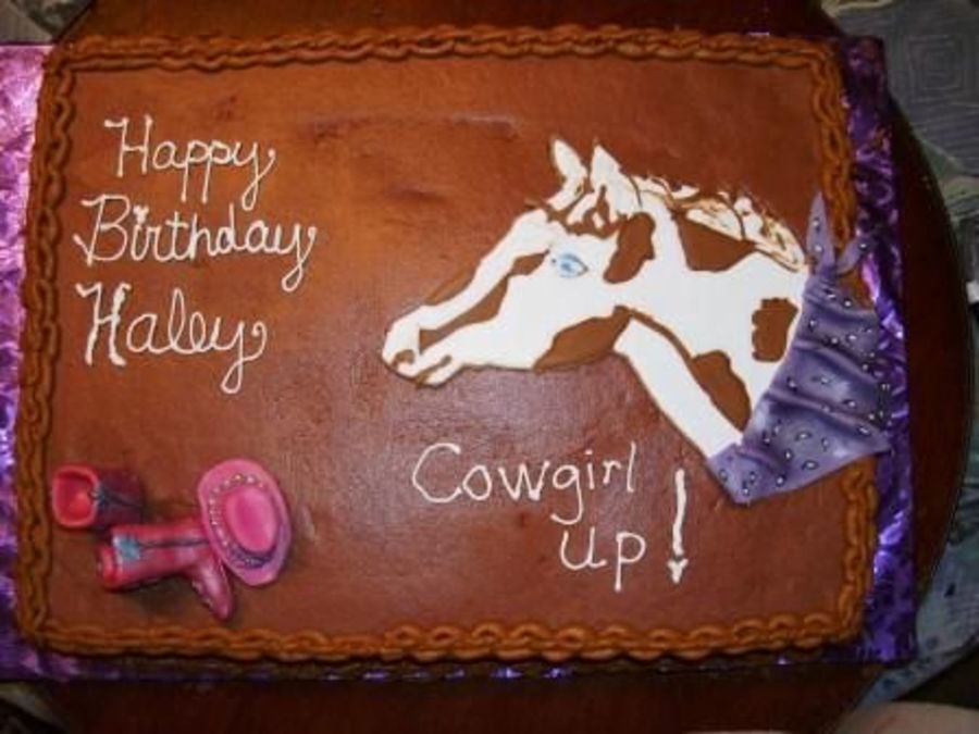 Cowgirl Up - CakeCentral.com