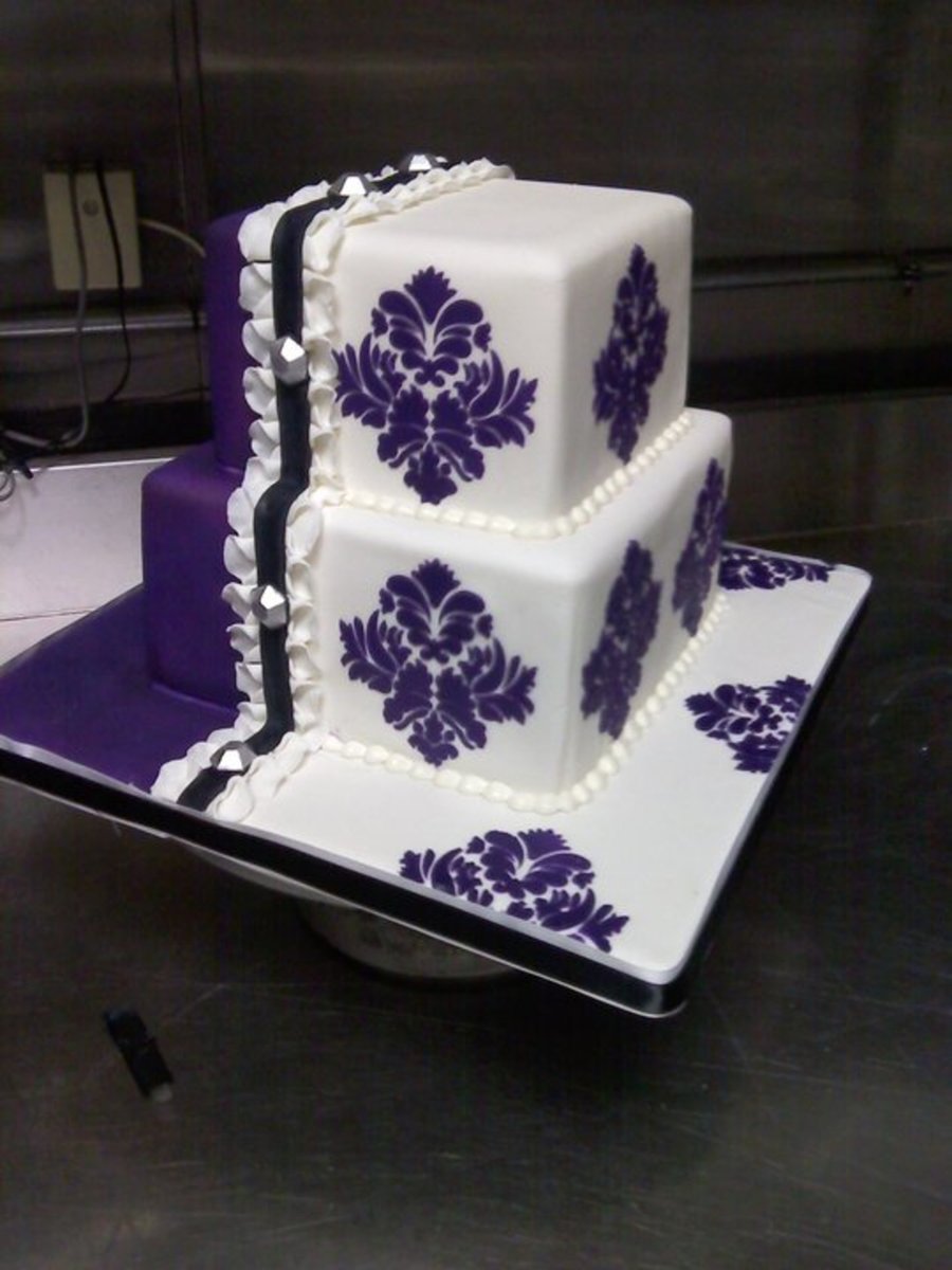 Stenciled Cake - CakeCentral.com