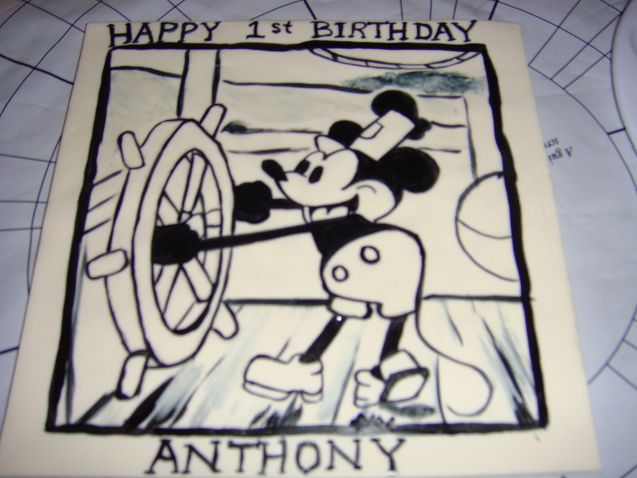 Steamboat Willie First Birthday - CakeCentral.com