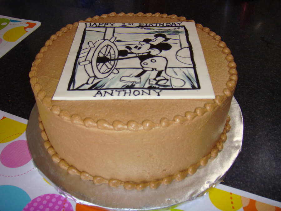 Steamboat Willie First Birthday - CakeCentral.com