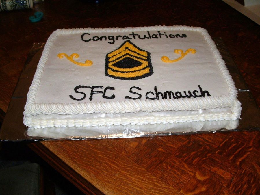 Military Promotion Cake - CakeCentral.com