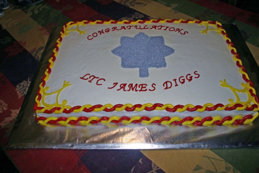Promotion Cake For Ltc In The Army - CakeCentral.com