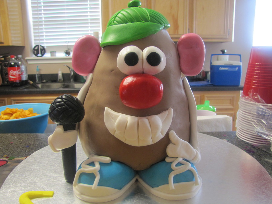 Mr. Potato Head Karaoke Singer - CakeCentral.com