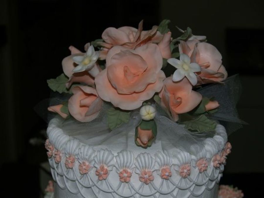 Gum Paste Rose Topper - CakeCentral.com