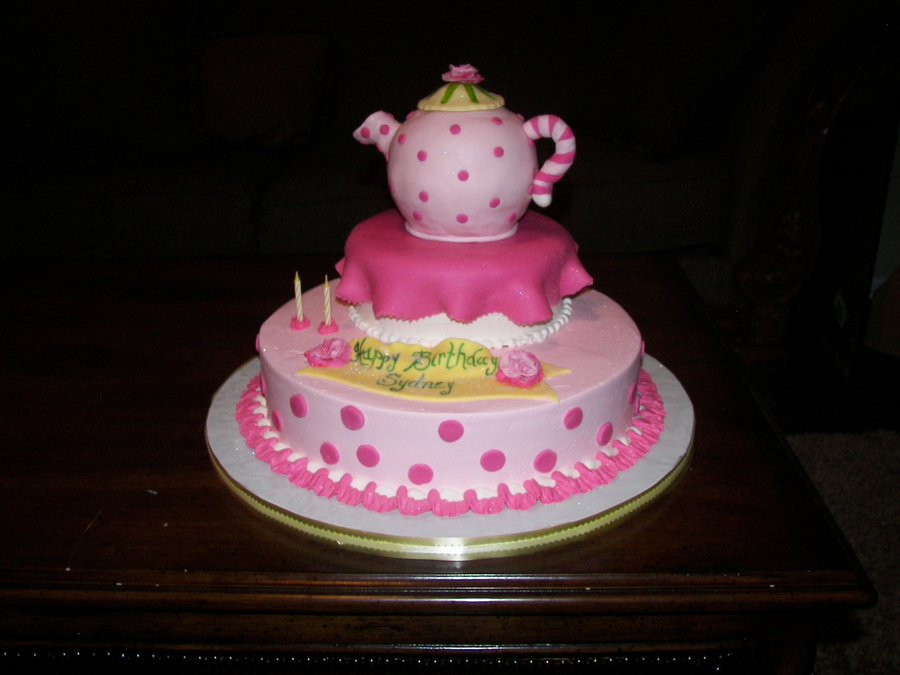 Tea Party Birthday Cake - CakeCentral.com