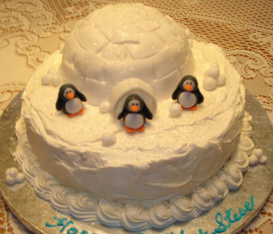 Igloo Birthday Cake - CakeCentral.com