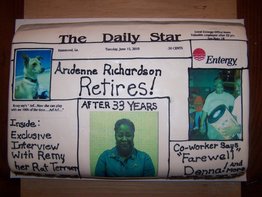 Newspaper Cake - CakeCentral.com