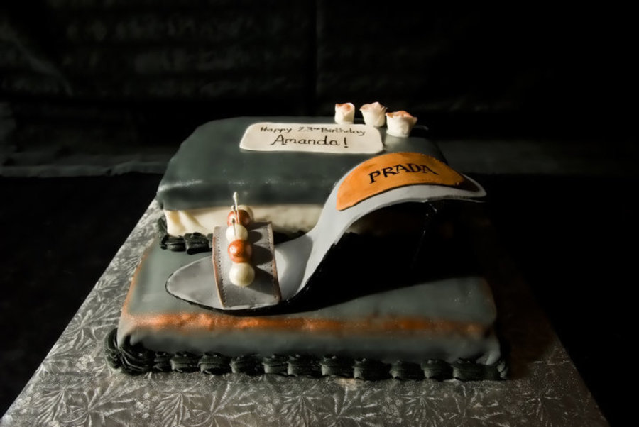 Prada Shoe Box And Cake - CakeCentral.com