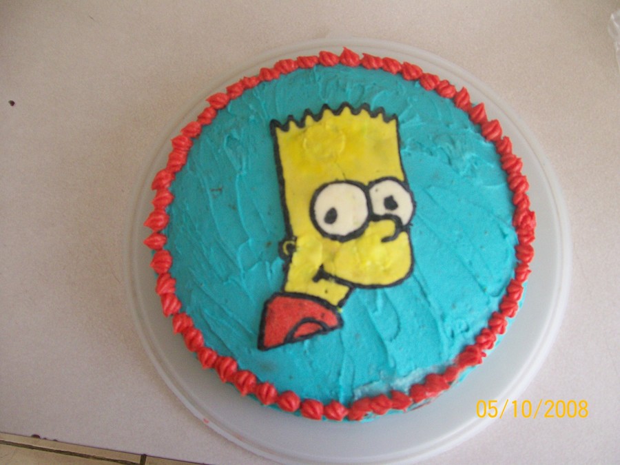 Bart Simpson Cake - CakeCentral.com