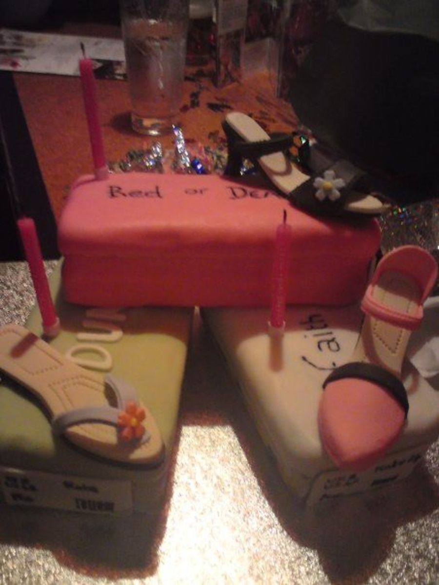 Shoes And Shoe Boxes - CakeCentral.com