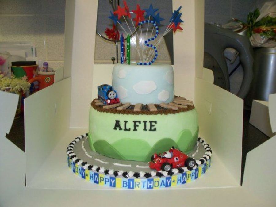 Roary And Thomas The Tank - CakeCentral.com