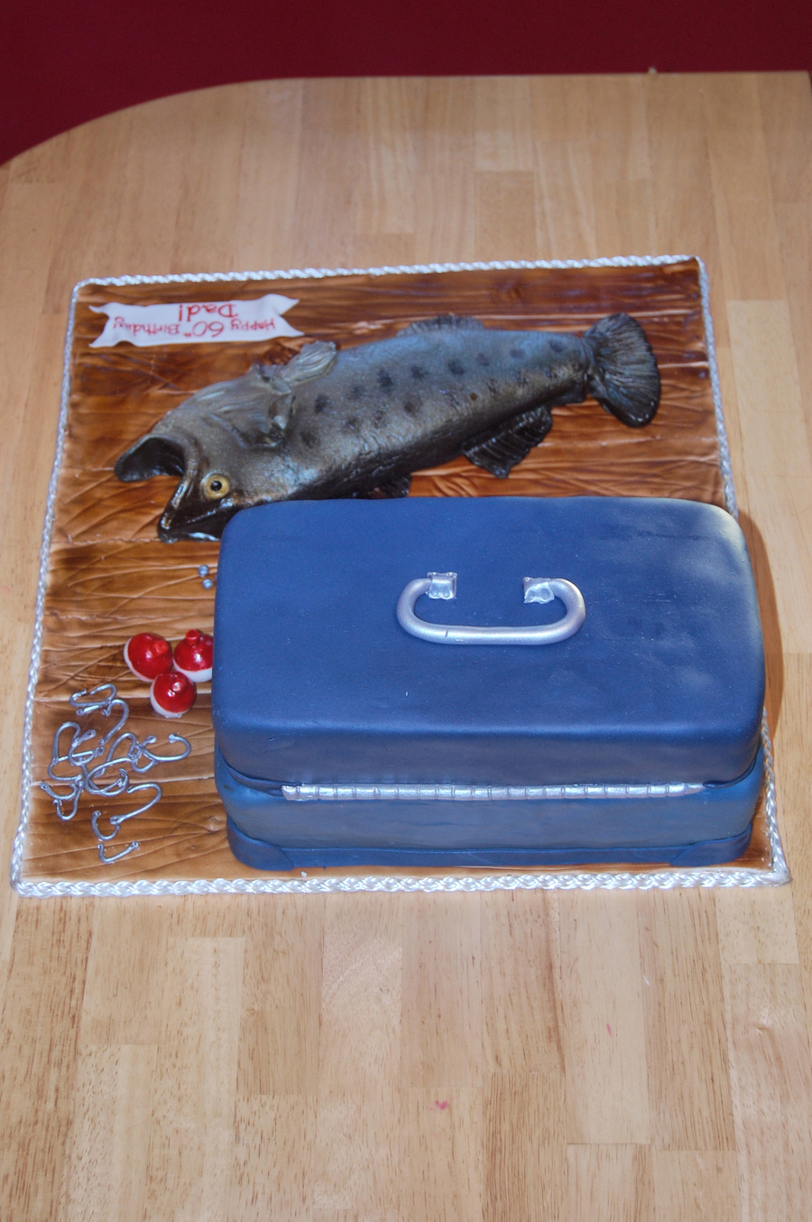 Tackle Box And Fish Cake - CakeCentral.com