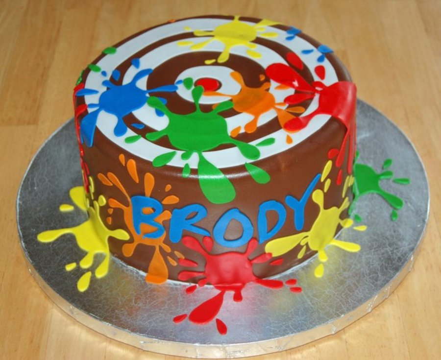 Paintball Themed Birthday - CakeCentral.com