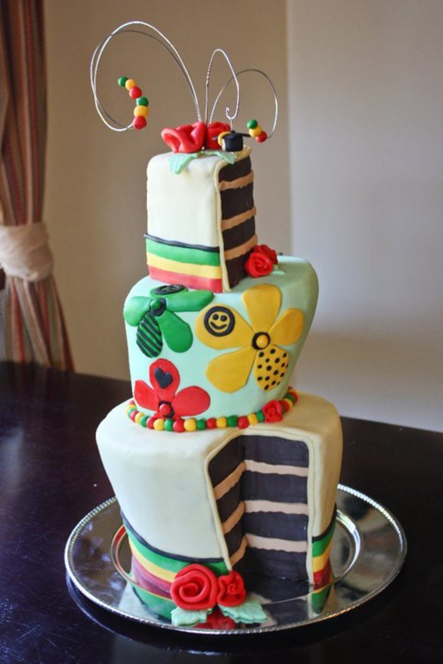 Flower Power - Rasta "piece Of Cake" - CakeCentral.com