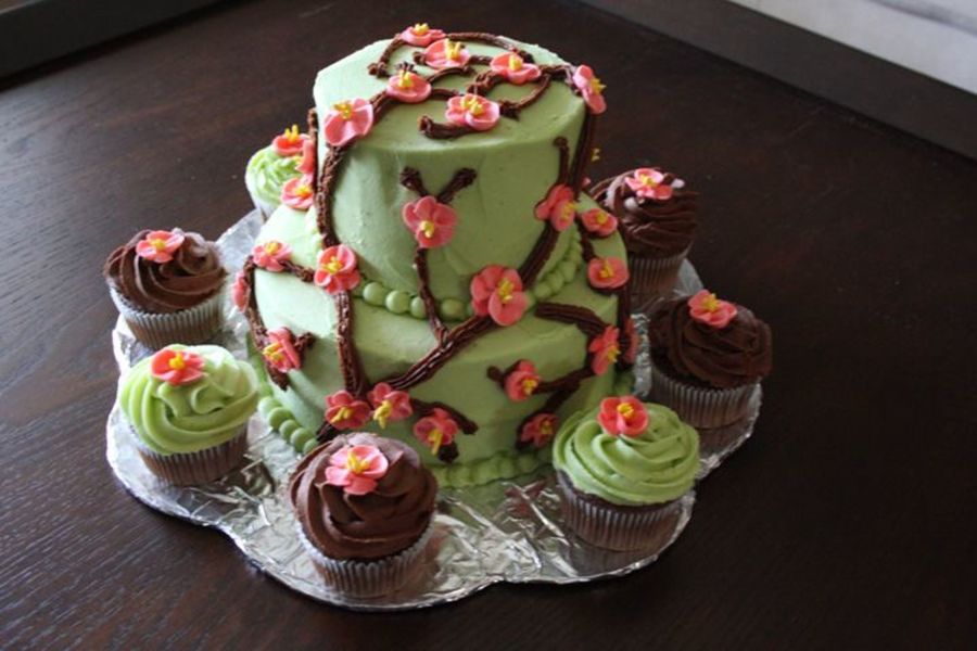 Cherry Blossom Cake - CakeCentral.com