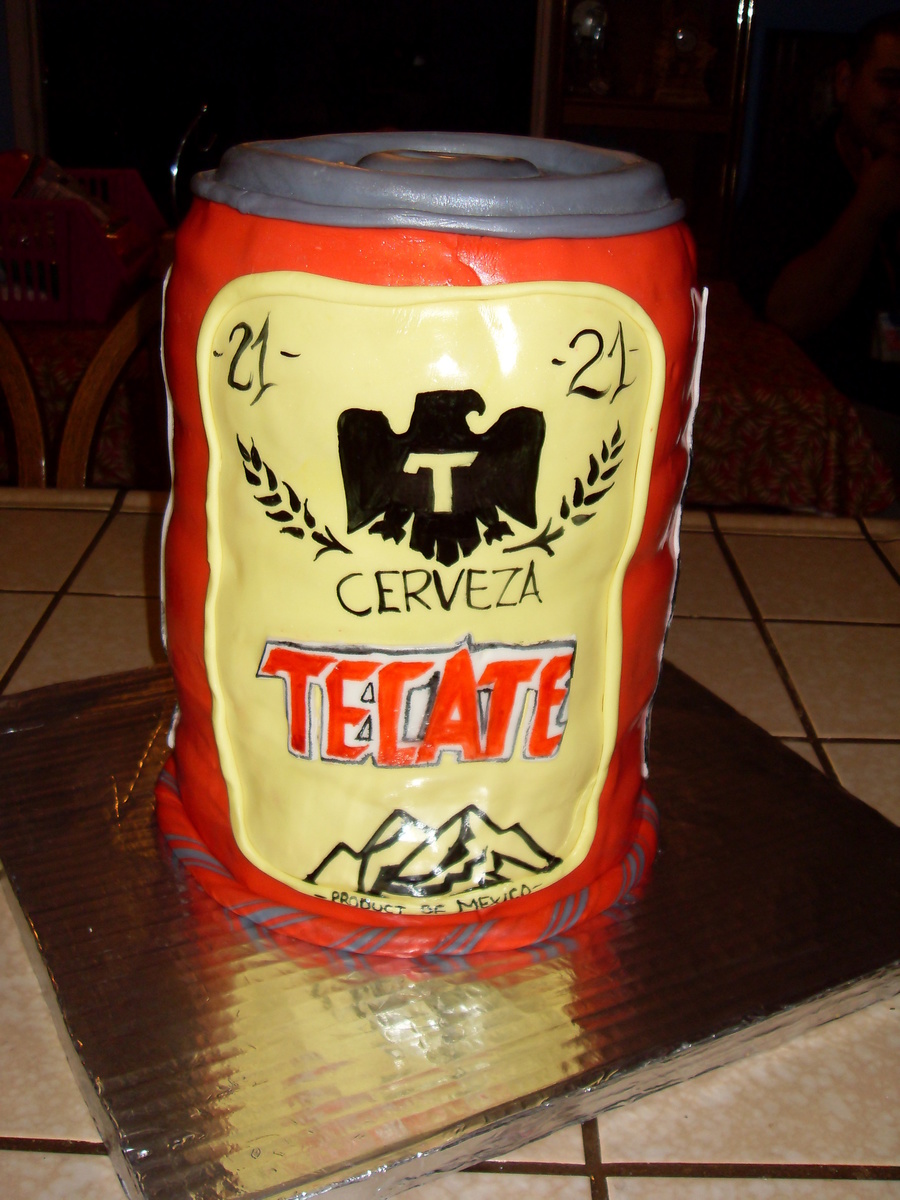Tecate Beer Can - CakeCentral.com