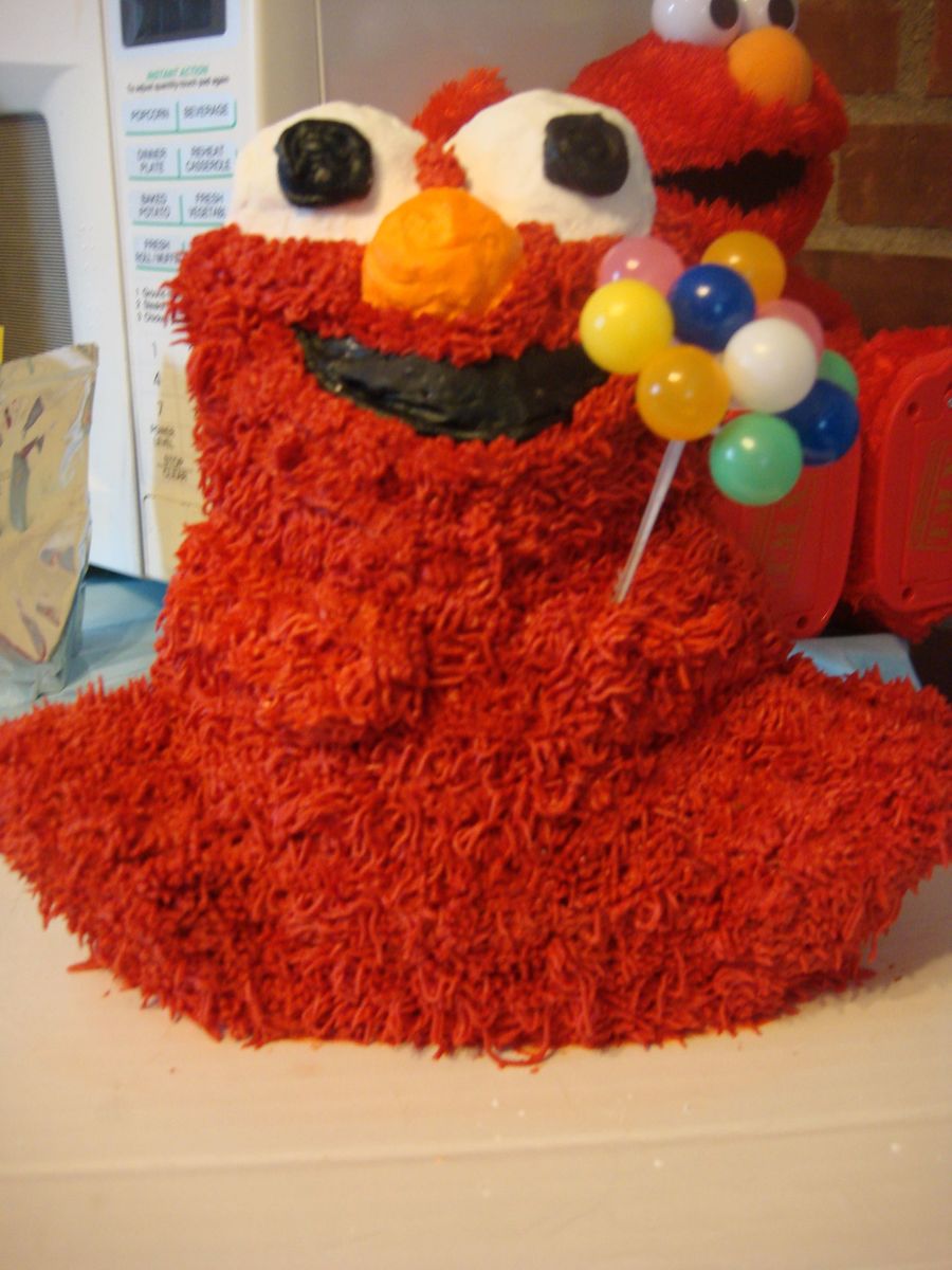 3D Elmo Cake - CakeCentral.com